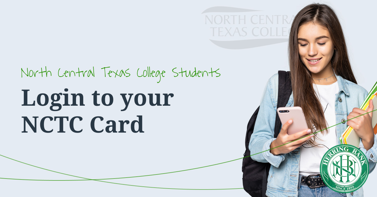 North Central Texas College's NCTC Card - provided by Herring Bank
