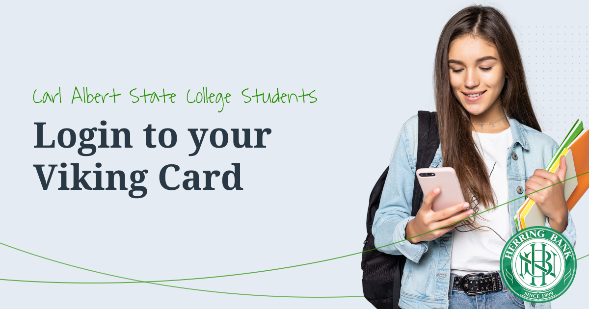 Carl Albert State College Viking Card - provided by Herring Bank